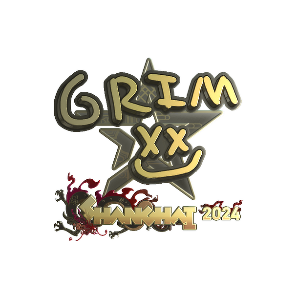 印花 | Grim（金色）| 2024年上海锦标赛_CS2饰品交易_网易BUFF