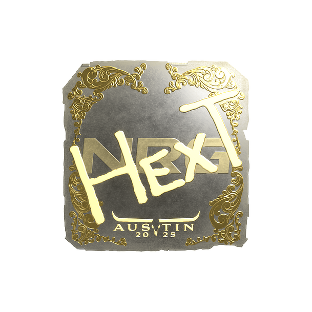 印花 | HexT（金色）| 2025年奥斯汀锦标赛_CS2饰品交易_网易BUFF
