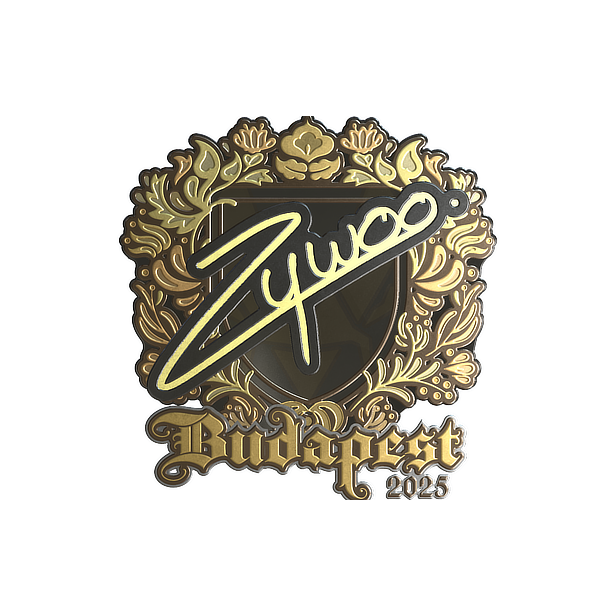 印花 | ZywOo（金色）| 2025年布达佩斯锦标赛_CS2饰品交易_网易BUFF