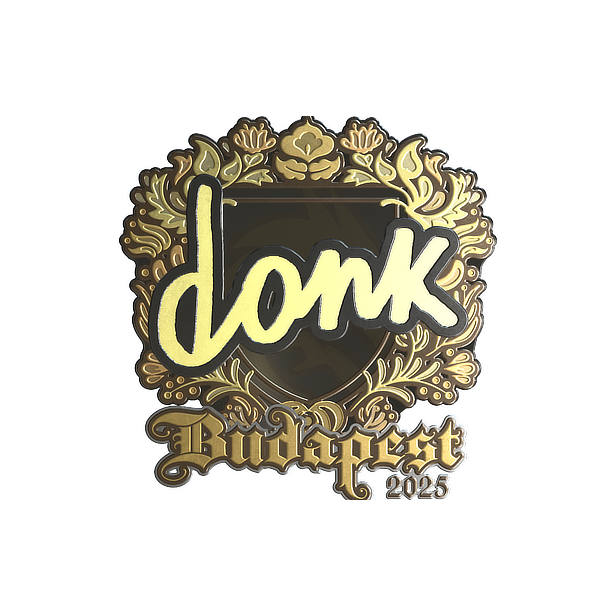 印花 | donk（金色）| 2025年布达佩斯锦标赛_CS2饰品交易_网易BUFF